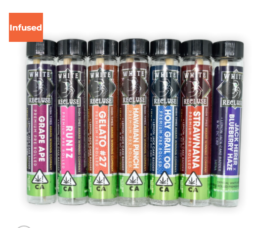 White Recluse OG Kush Preroll | OC Delivery